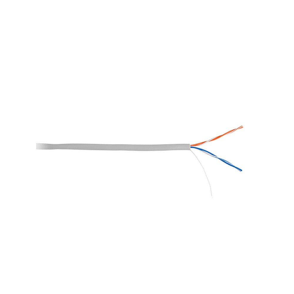 Кабель NETLAN EC-UU002-5-PVC-GY — U/UTP Cat2, 5 пар, 100 Ом, ПВХ, серый, 305 м