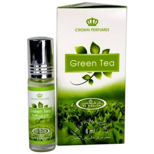 Аль Рехаб Грин Ти масляные духи роллер унисекс 6 мл / Al Rehab Green Tea