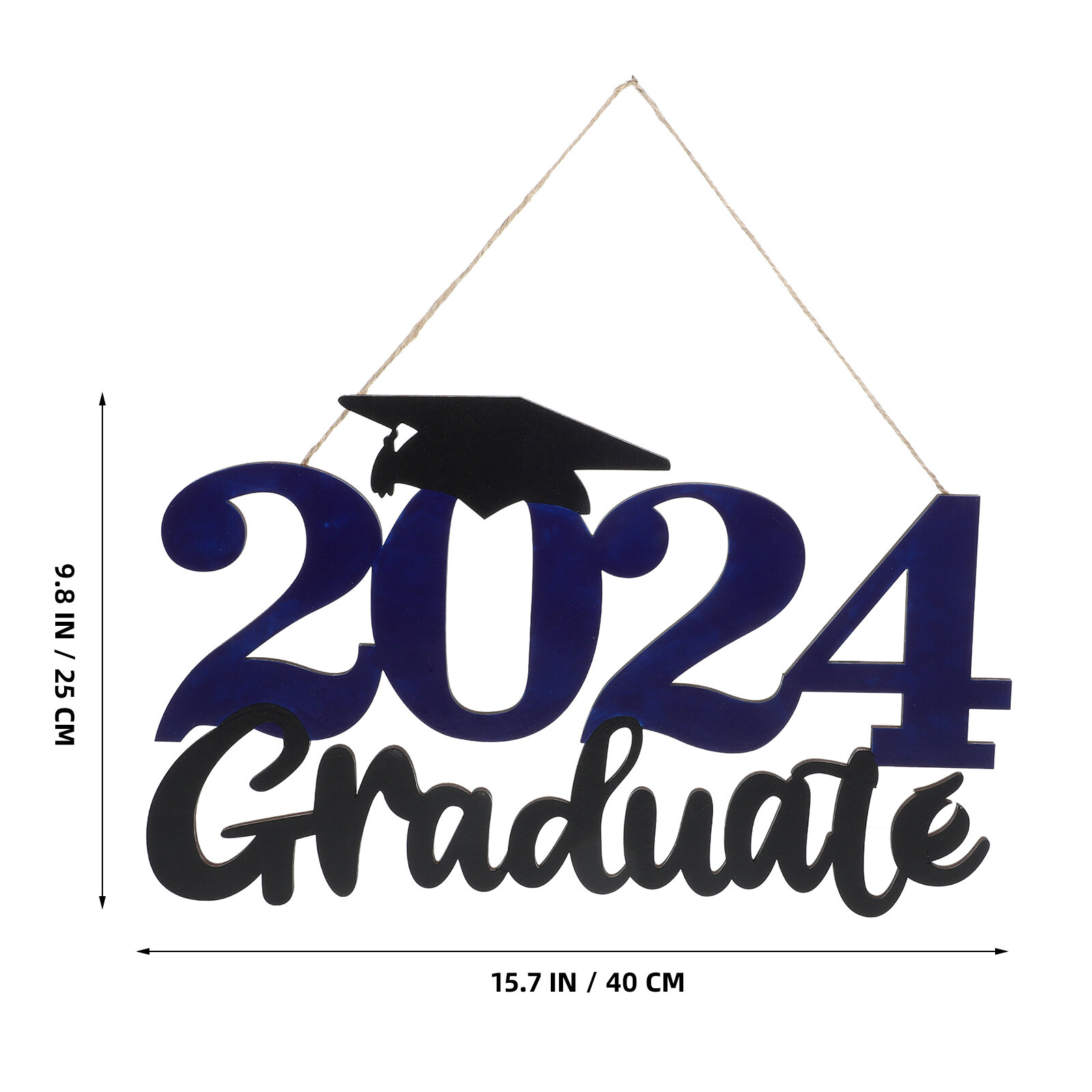 Декоративный Висячий Щит Для Выпускного Вечера Grad 2024 Фотошоп Аксессуар 40.00X25.00X0.50Cm