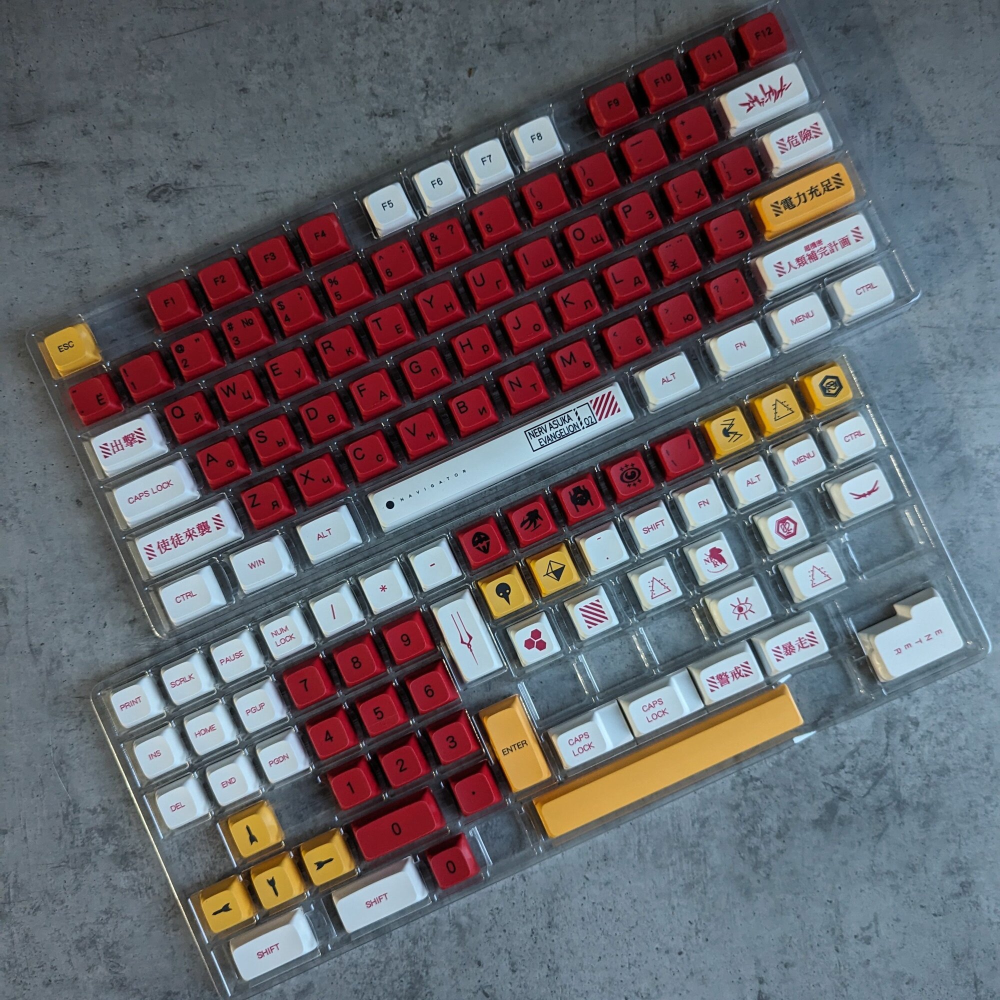 Кейкапы EVA для механической клавиатуры (PBT, XDA), красный