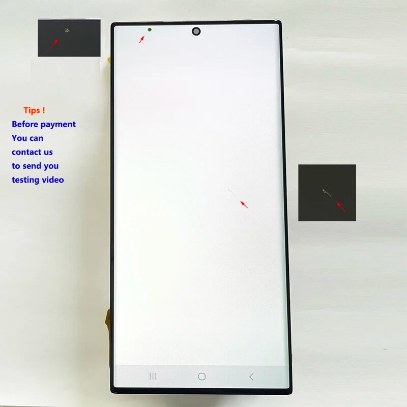 SUPER AMOLED S23U ЖК-дисплей для Samsung S23 Ultra 5G S918E S918B S918U ЖК-дисплей с сенсорным экраном и рамкой дигитайзера в сборе с точкой