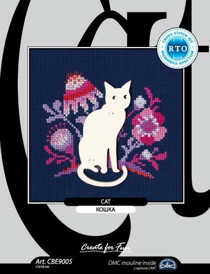 Набор для вышивания РТО "Кошка" (11 x 10 см.) / РТО CBE9005