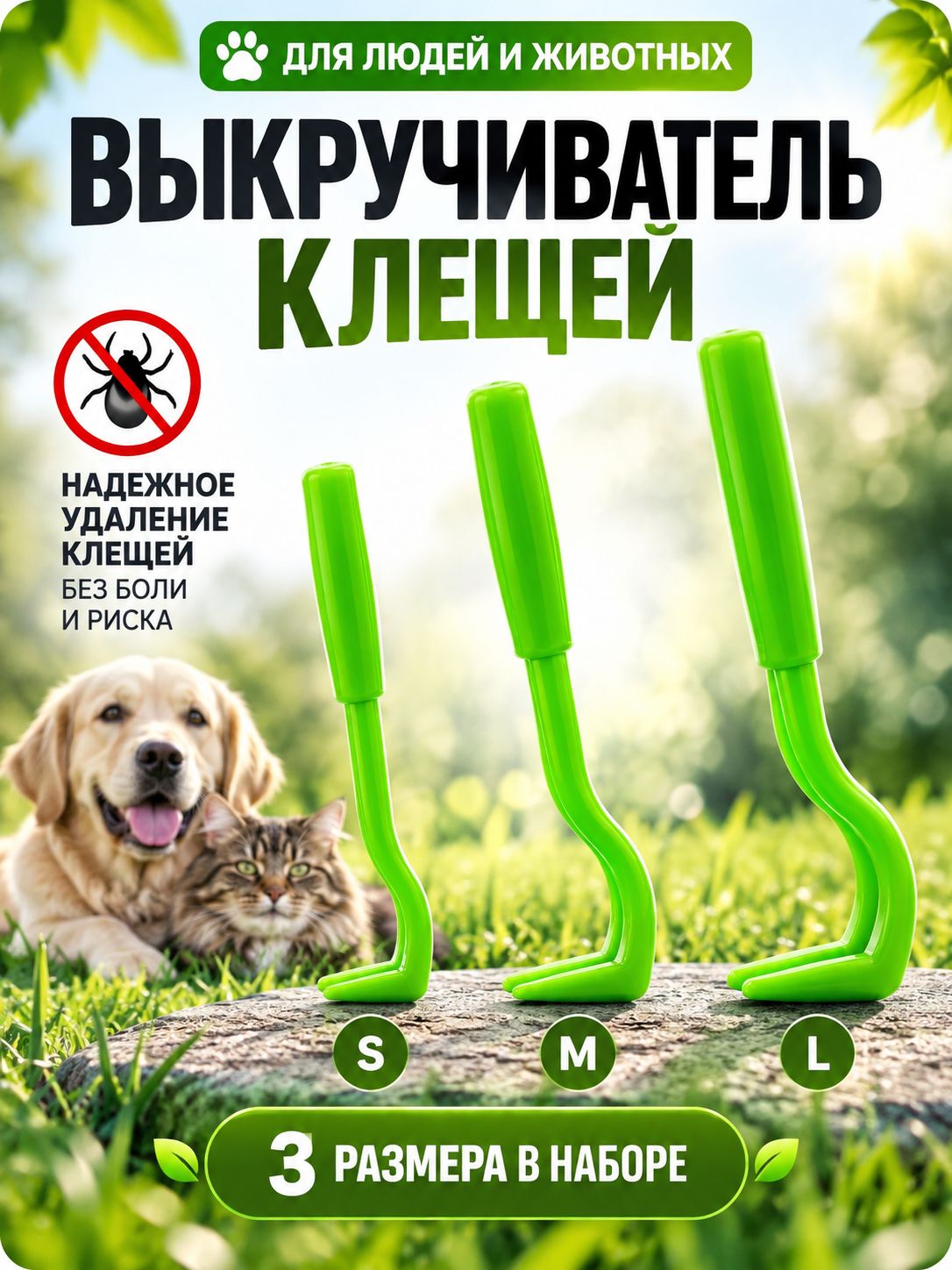 Выкручиватель для удаления клещей
