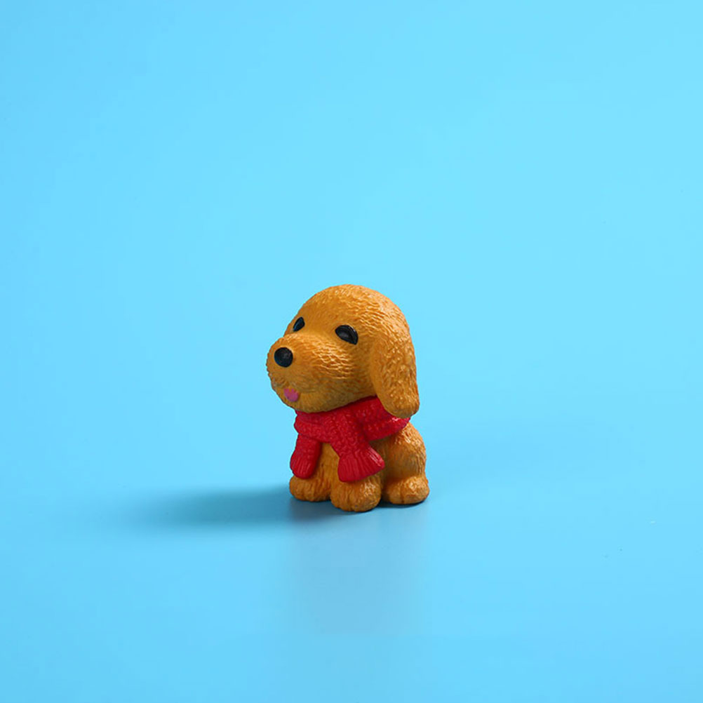 6 Штук Статуэтки Собак Мини Модели Украшения Прелестные Щенята 3.5X2.9Cm