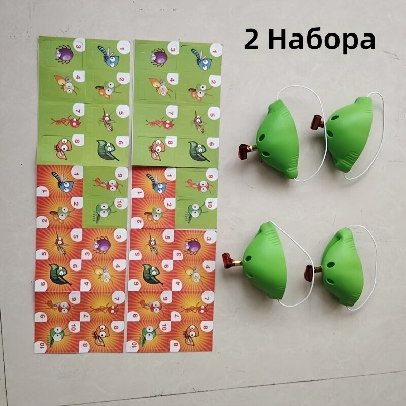 Настольная игра «Боевая лягушка» на реакцию для 2–4 человек, комплект из 2 наборов