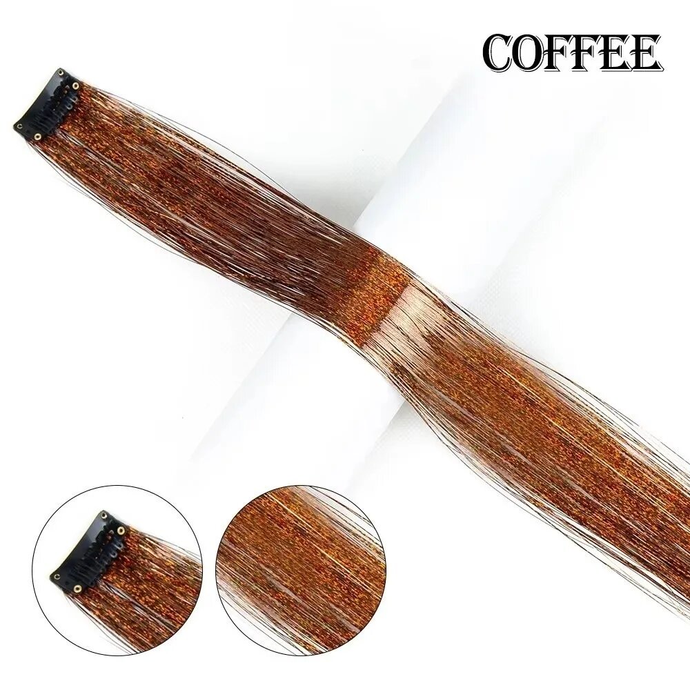 Синтетические шиньоны для наращивания волос Fairy Hair 60 см Coffee