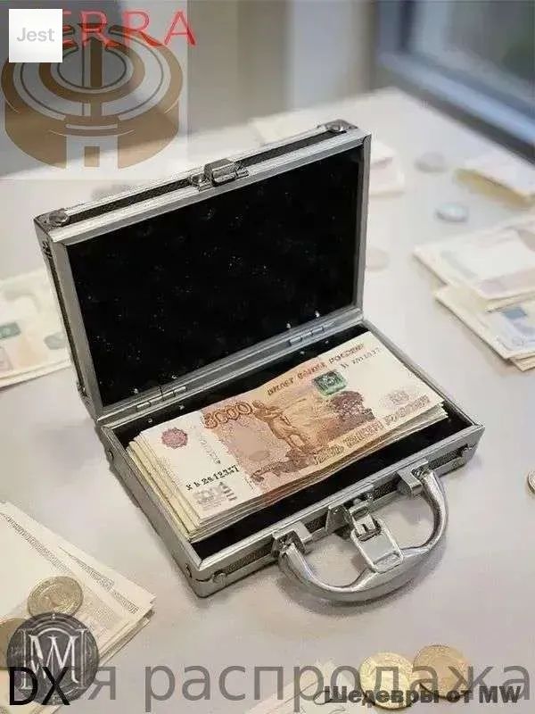 Мини чемодан для денег, открытка для денег