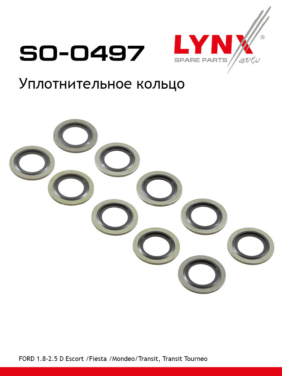So-0497 Уплотнительное Кольцо Lynxauto (LYNX SO-0497)