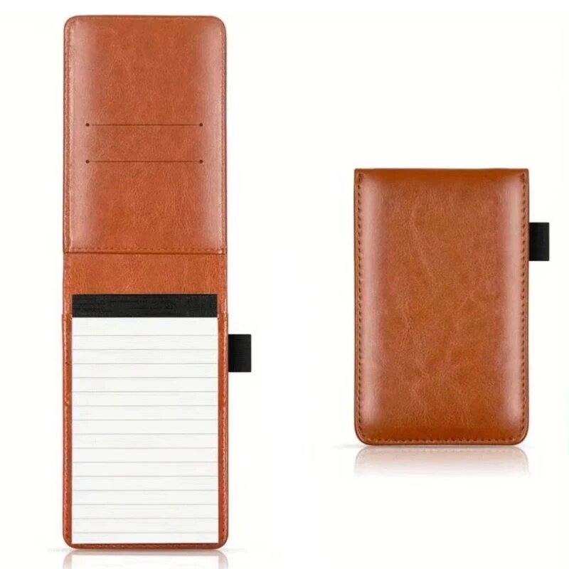 Кожаный карманный блокнот A7 Brown
