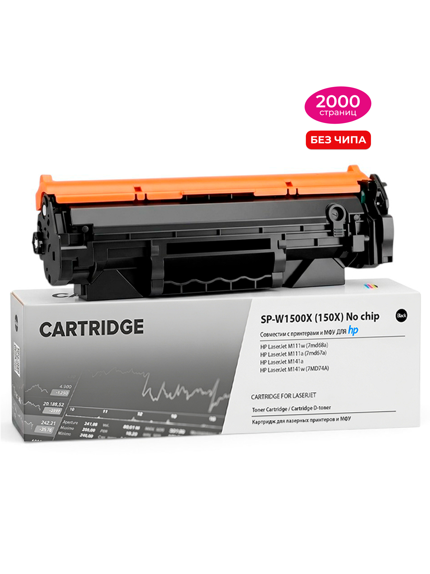 Картридж SP 150X (W1500X) для HP черный (без чипа)