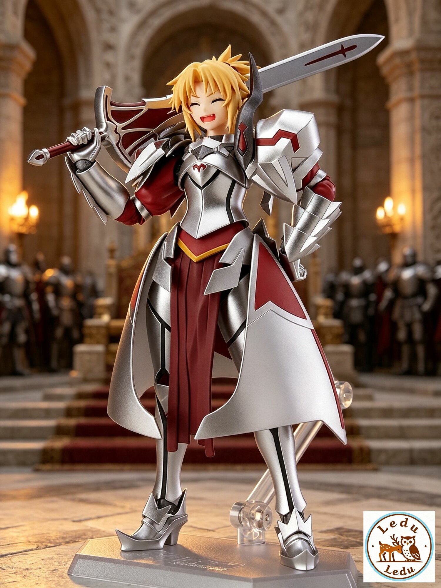 Фигурка Мордред 14 см, Fate Apocrypha, коллекционная подвижная статуэтка Max Factory figma 414 Saber of Red