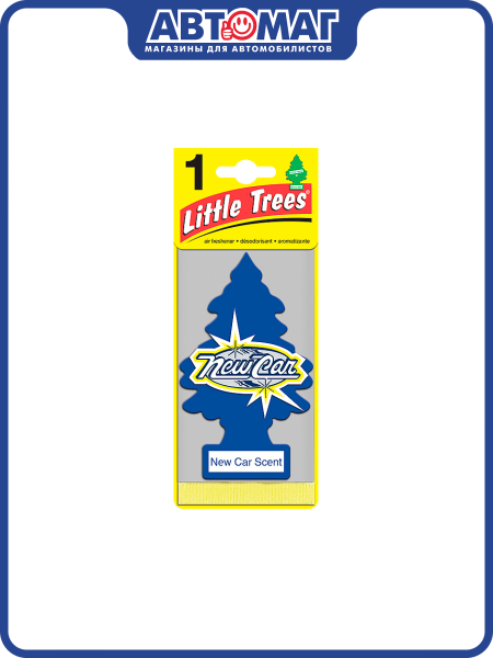 Ароматизатор Ёлочка "Новая машина" CAR FRESHNER, U1P-10189-RUSS