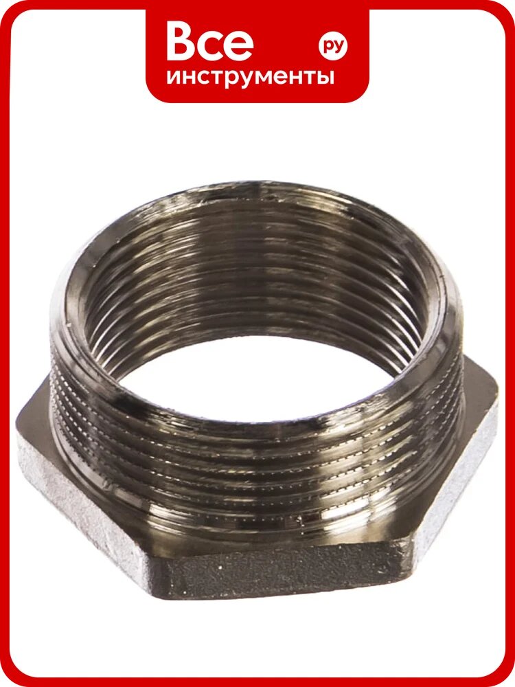 Никелированная футорка STOUT 1 1/2X1 1/4 SFT-0029-112114 RG008Q0RUINBOC