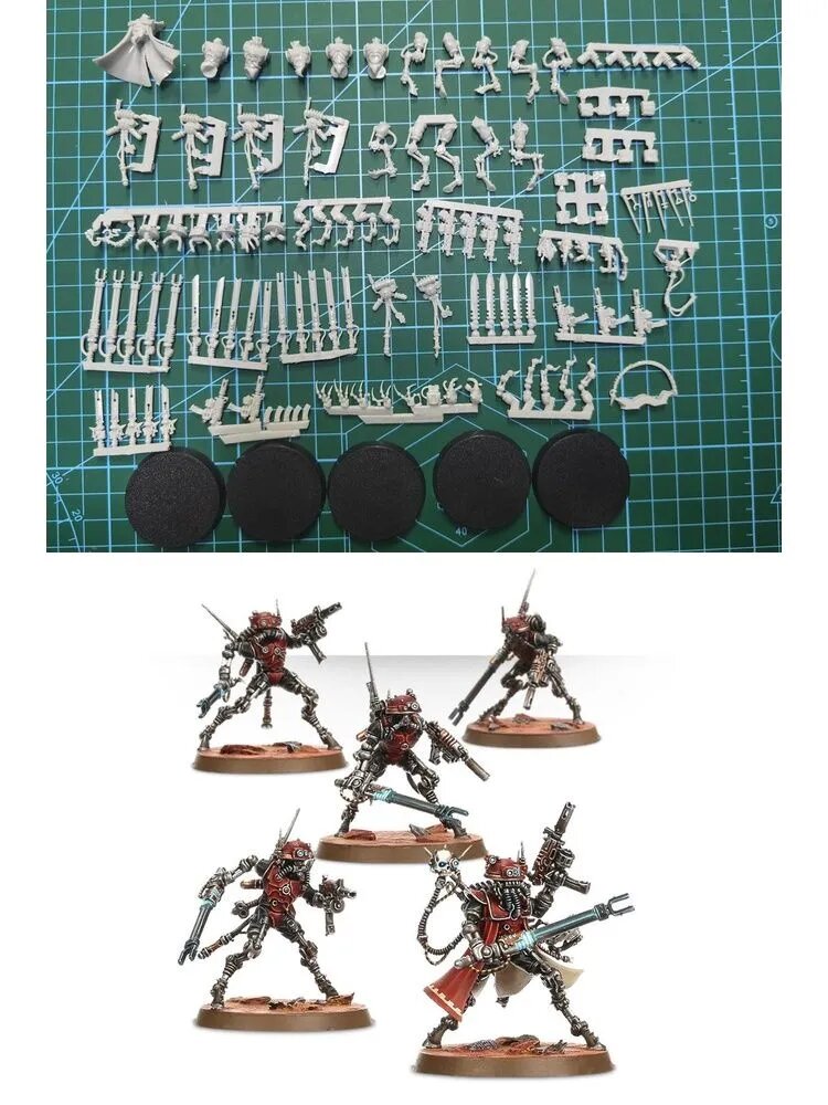 Адептус Механикус Сикариан Инфильтраторы (Смола, Литье) Warhammer 40000 Миниатюры / Adeptus Mechanicus Sicarian Infiltrators