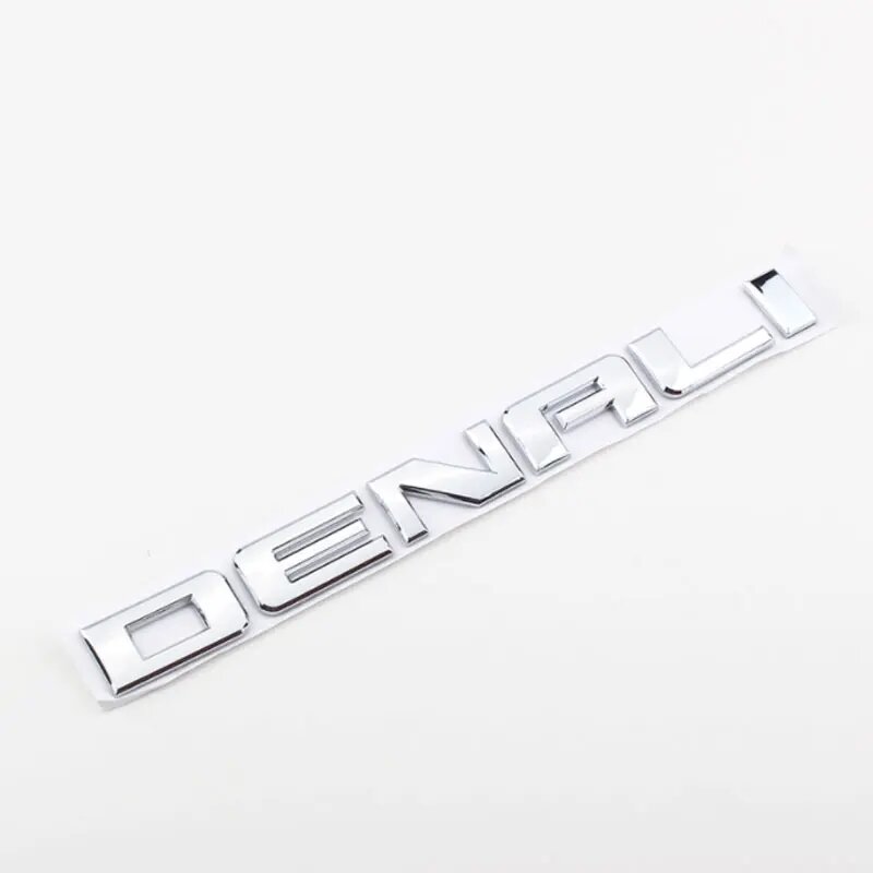 Автомобильные наклейки с логотипом DENALI для Chevrolet GMC DENALI sierra 2500 3500HD, silver