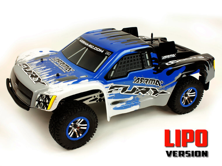ARRMA Fury BLX 2WD 1/10 (синий)