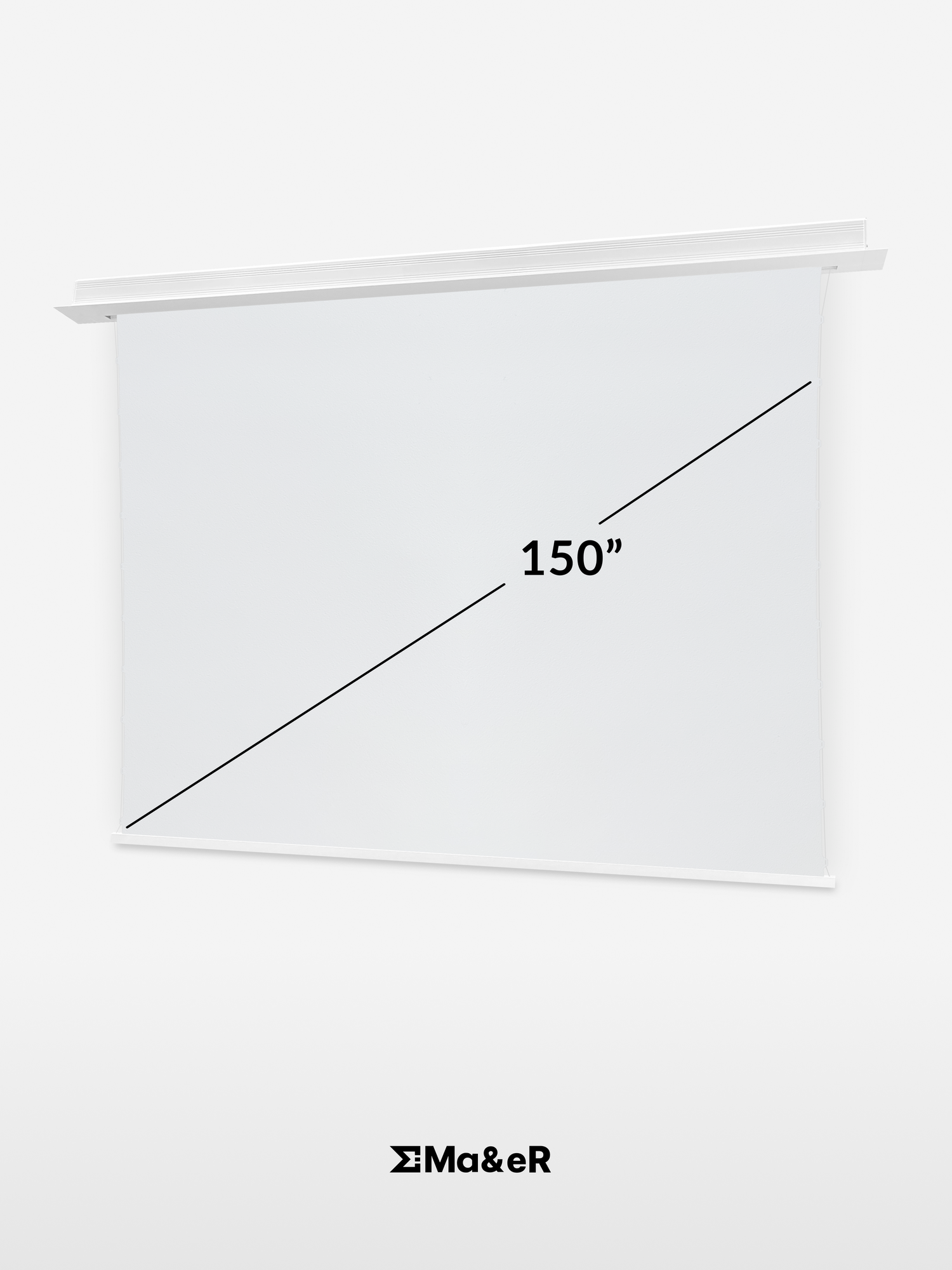Cinema Matte White 150" 16:9 Экран моторизированный потолочный скрытого монтажа для проекторов