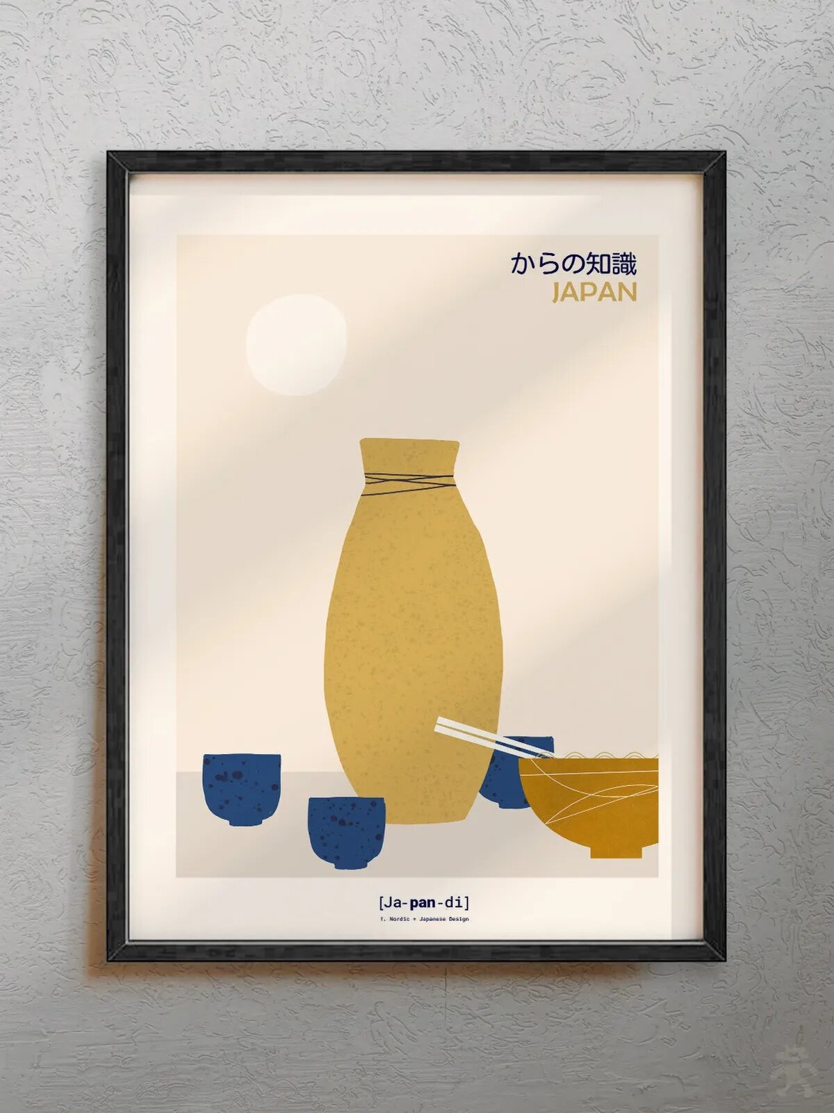 Интерьерный постер "Nordic + Japanese Design IV" в стиле pinterest, формата 30x40 см.