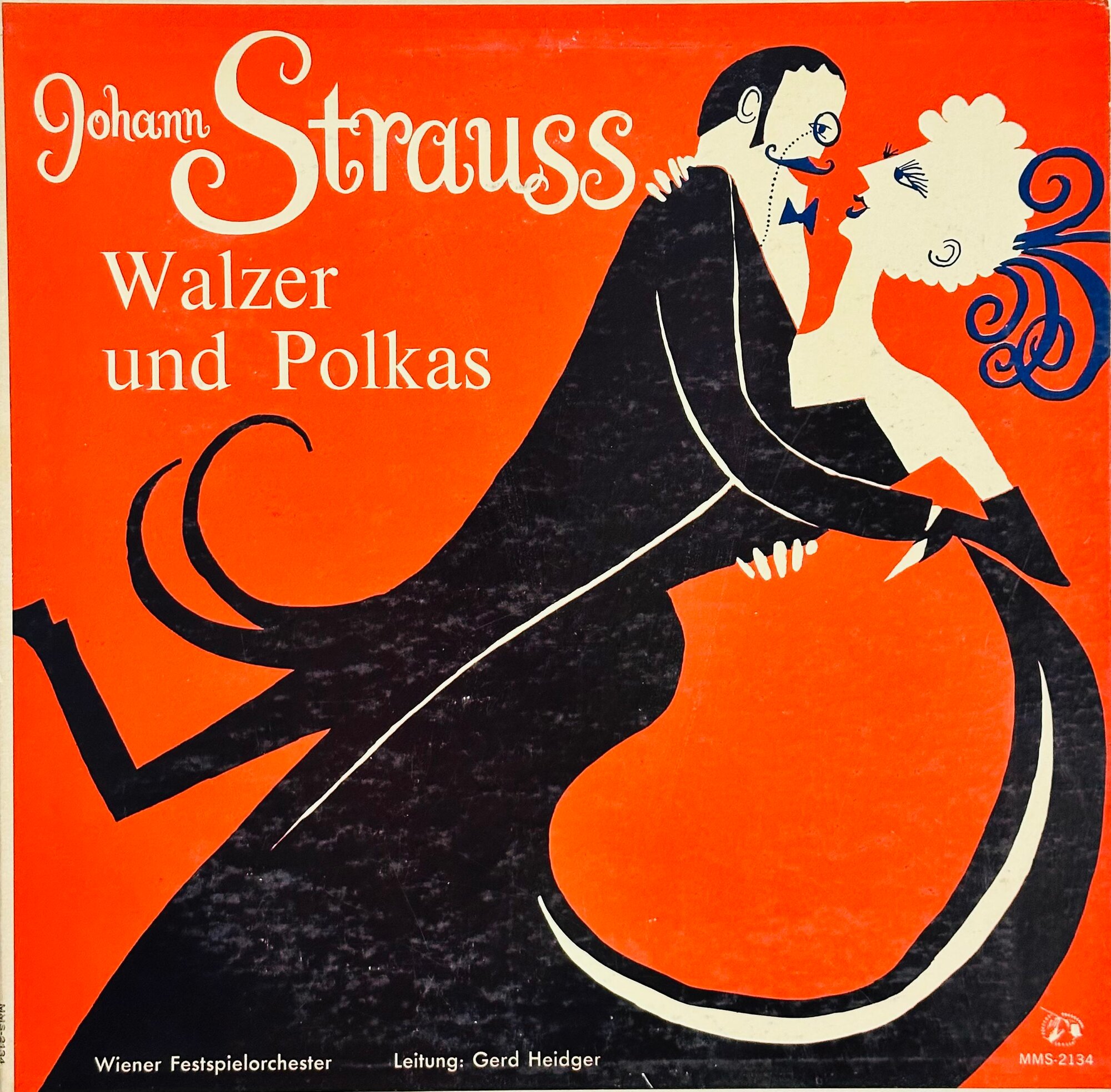 Johann Strauss / Wiener Festspielorchester, Gerd Heidger Walzer Und Polkas, винтаж LP12" 1961 Germany