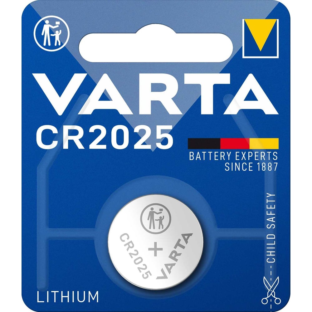 Элемент питания Varta ELECTRONICS CR 2025 06025101401 4008496276875