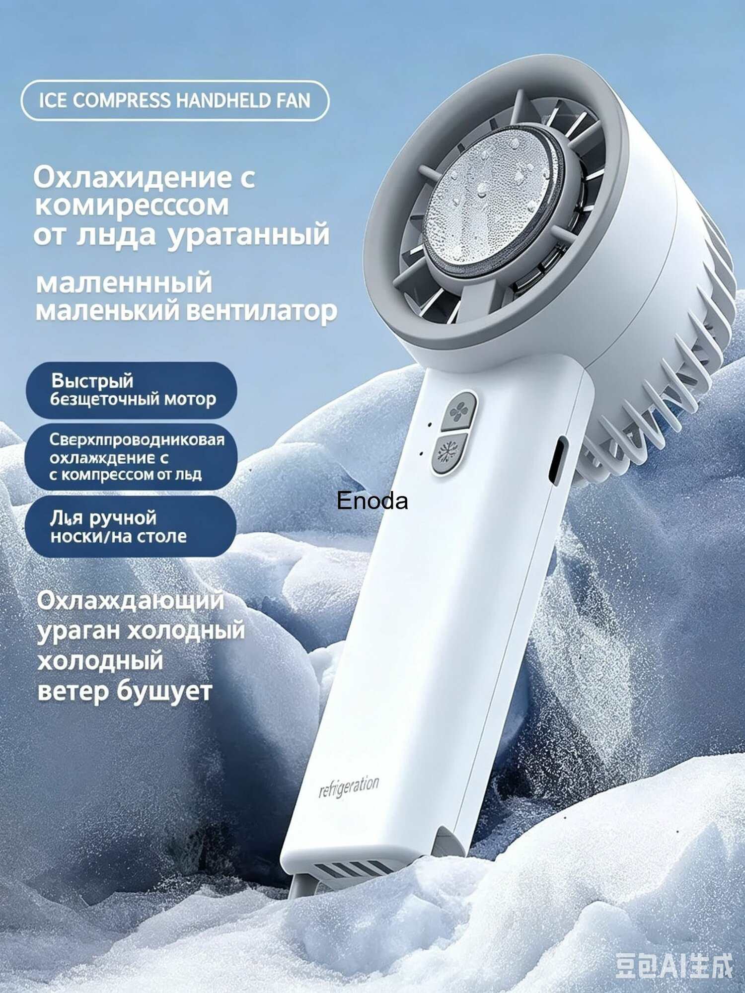 Портативный вентилятор ZLFS-001, белый