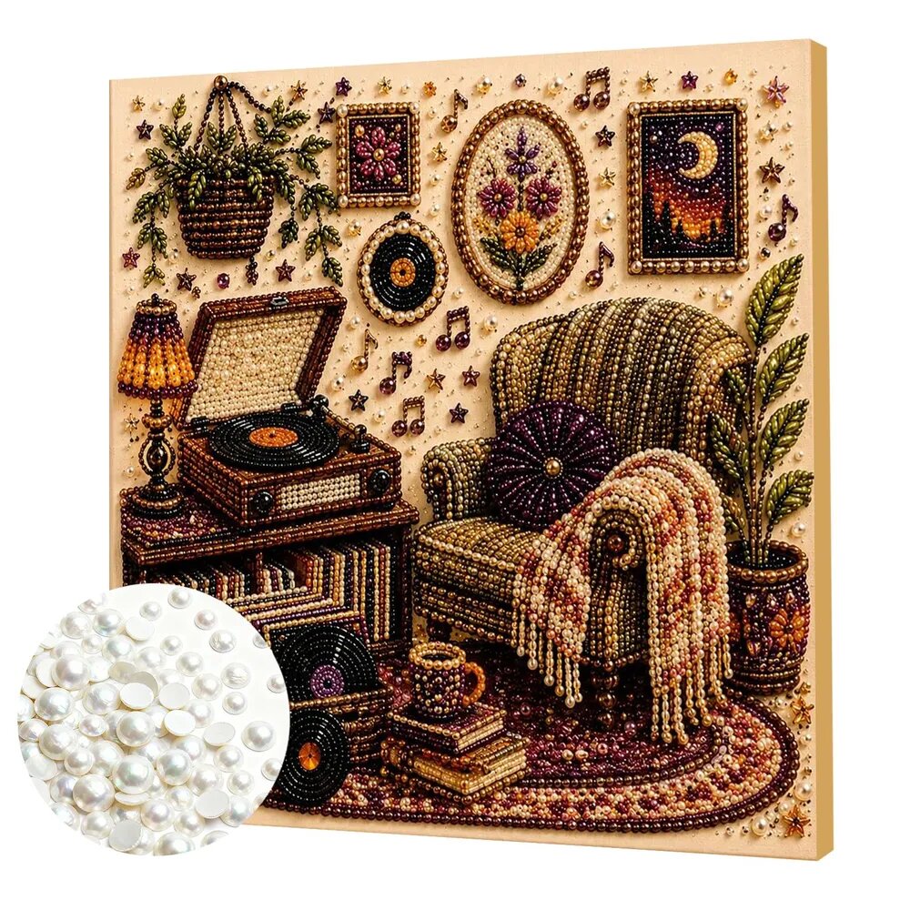 DIY-картина из бисера с рамкой, 20 20 см, холст с кодами цветов, комплект с инструментами