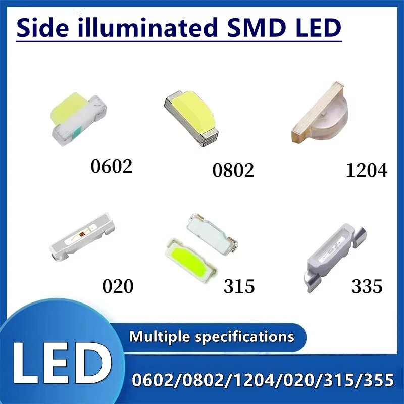 SMD светодиоды 0602 0603 0802 1204 020 315 335 красный синий желтый оранжевый белый теплый 020 White