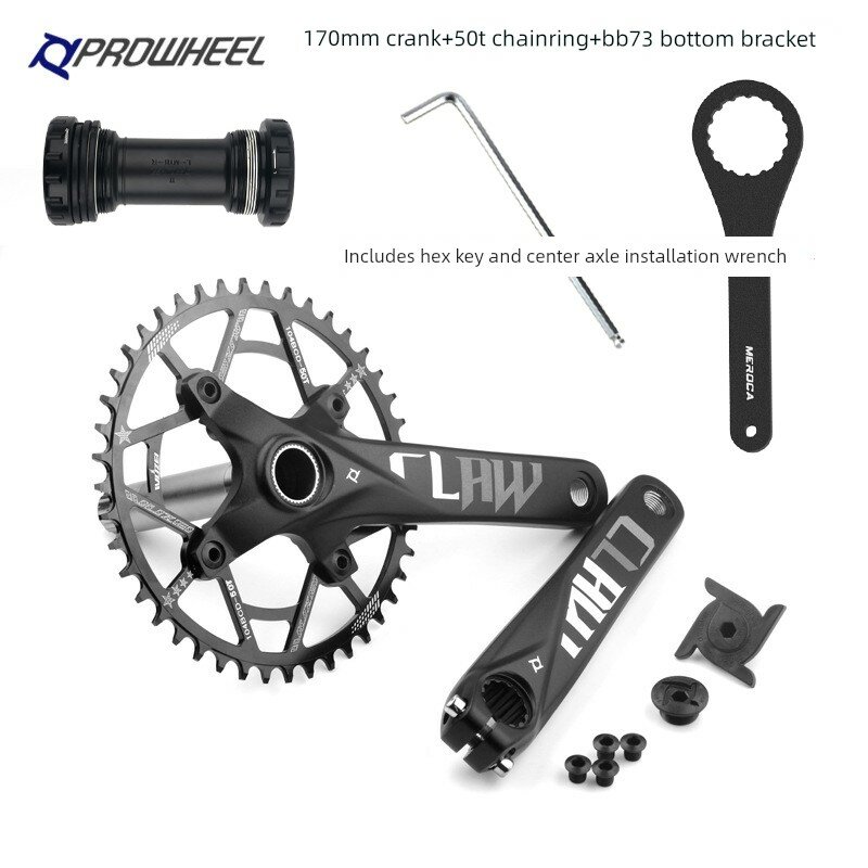PROWHEEL 170 мм 50Т кривошип с звездой и кареткой (Haomeng)