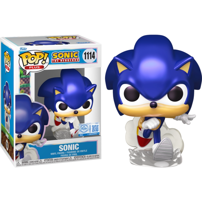 Официальная фигурка Funko POP виниловая Соник Бегущий Соник 10 см коллекционная - лицензированный товар