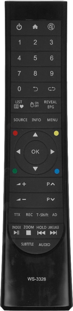 Пульт Huayu WS-3328 EXIT для телевизора Harper, Scoole, Telefunken, Horion, Soundmax