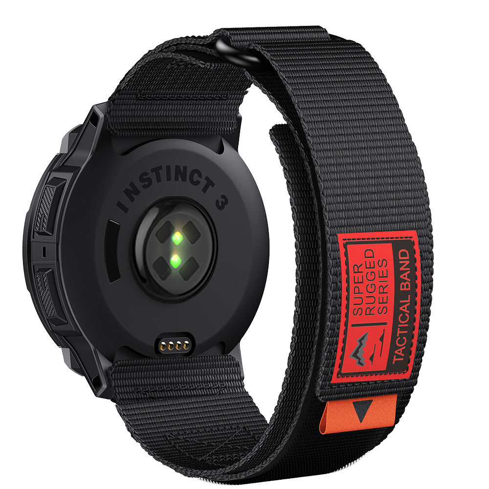 Нейлоновый ремешок для часов Garmin Instinct 2X/3/ E с петлевой пряжкой 50 мм, регулируемый дышащий браслет для часов Garmin Instinct 3 50 мм