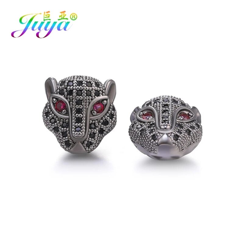 Juya Металлические бусины пантеры 2 Pieces Wholesale