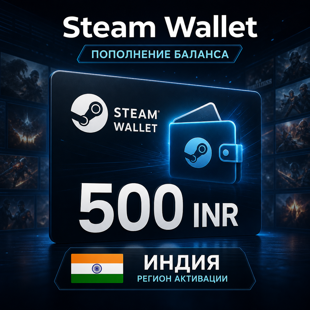 Steam Wallet 500 INR — Индия