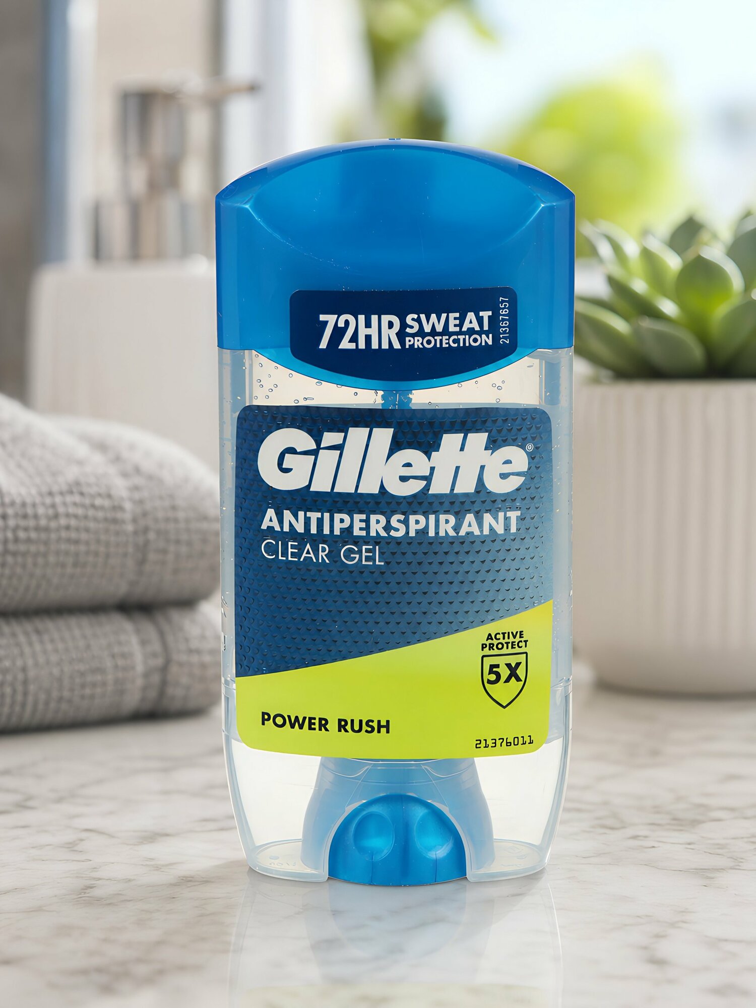 Мужской гель-антиперспирант Gillette Power Rush, защита от пота до 72 часов, 70 мл