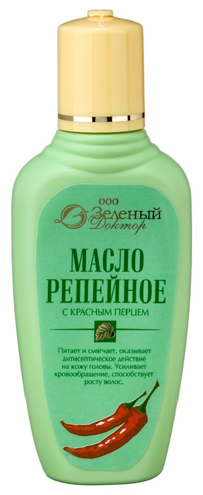 Репейное Масло Зеленый Доктор Красный перец 100мл