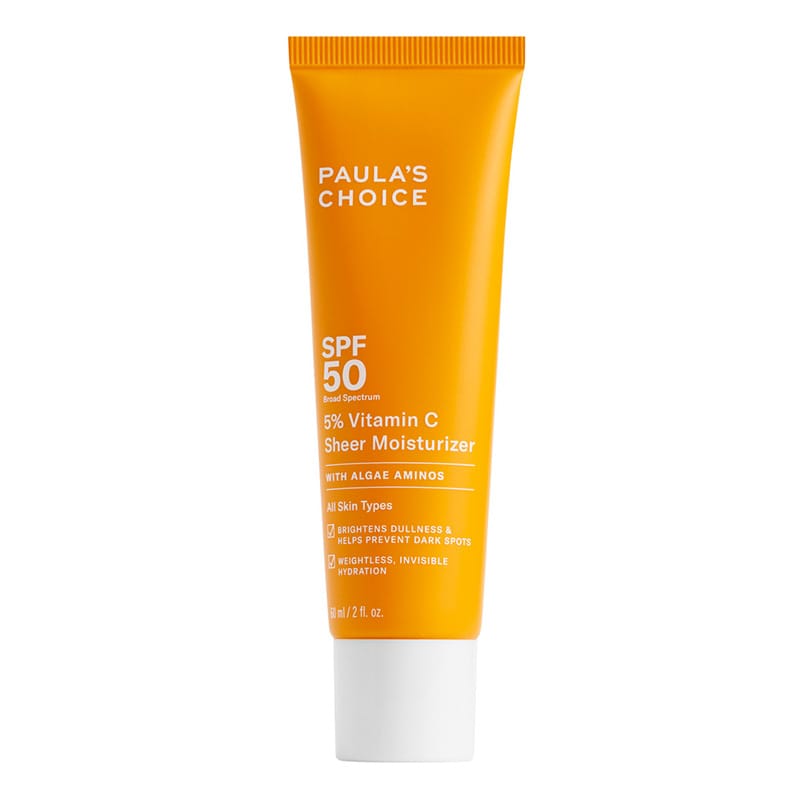 Средство солнцезащитное Paula's Choice 5% Vitamin C Sheer Moisturizer SPF 50 Крем увлажняющий с 5% витамином C 60 мл