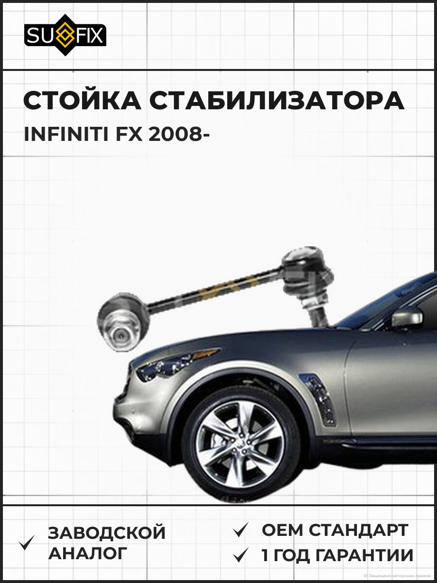 Стойка стабилизатора SUFIX SJ1355 Инфинити FX INFINITI FX 2008