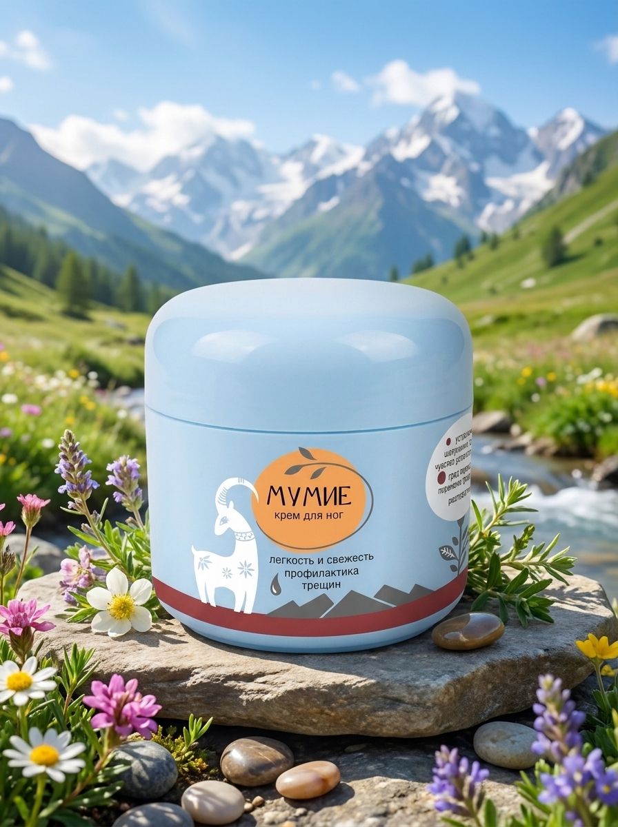 Крем для ног "Мумие" 40 гр. в коробочке