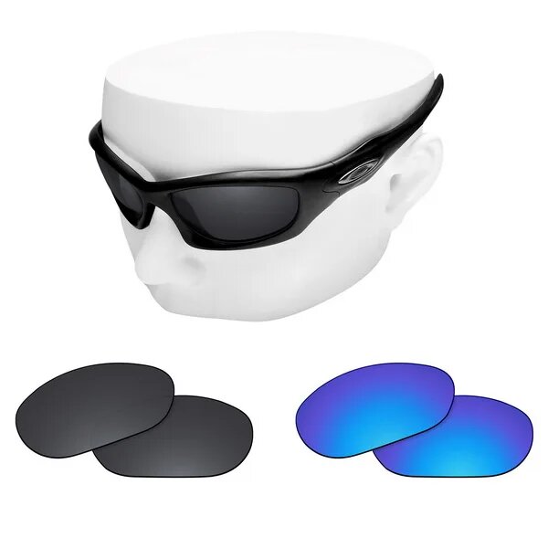 Сменные линзы Oakley Monster Dog Black/Blue, Color: Белый