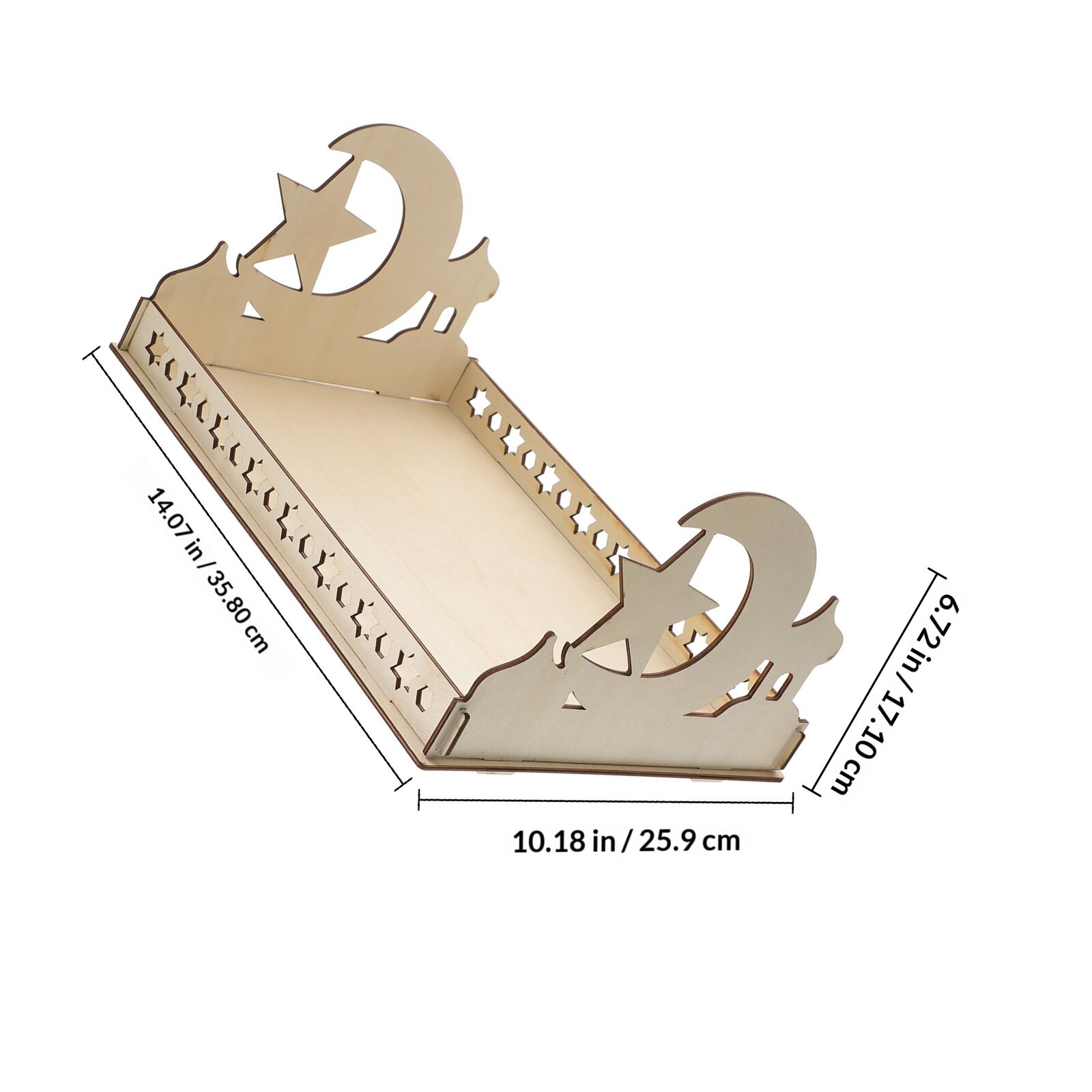 Деревянный Поднос Для Еды И Фруктов Креативное Блюдо 35.8X25.9Cm