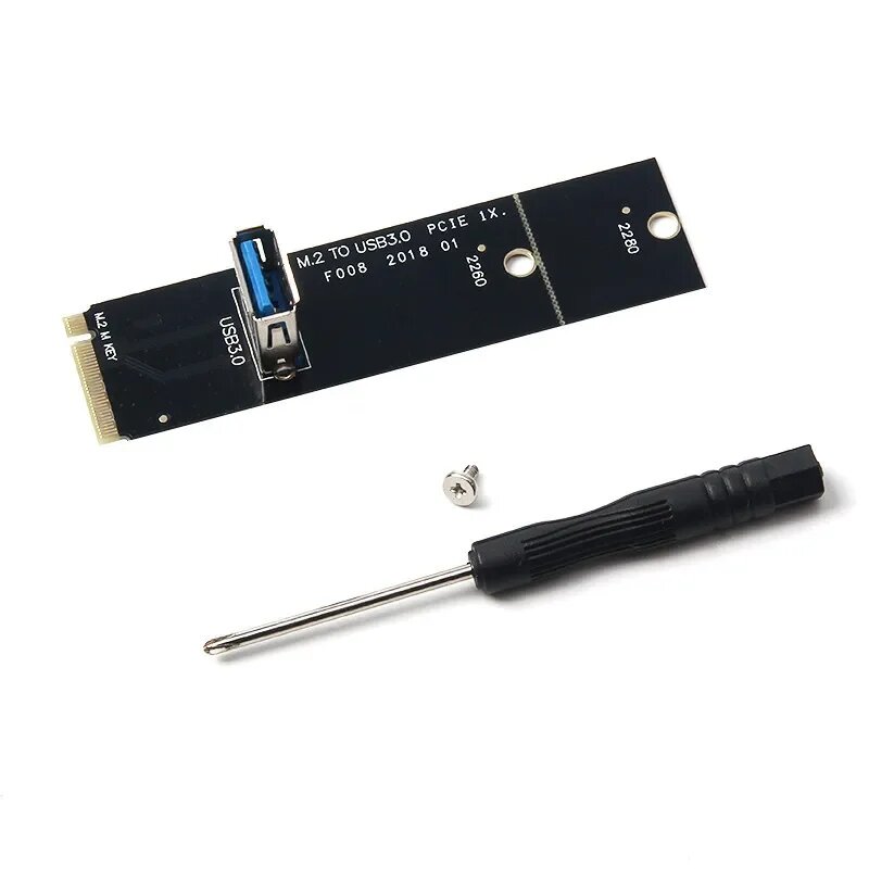 Карта передачи NGFF M.2 к USB 3.0 Адаптер M2 M Key к USB3.0 Удлинитель для графической видеокарты PCI-E 1x–16x PCI-E Riser