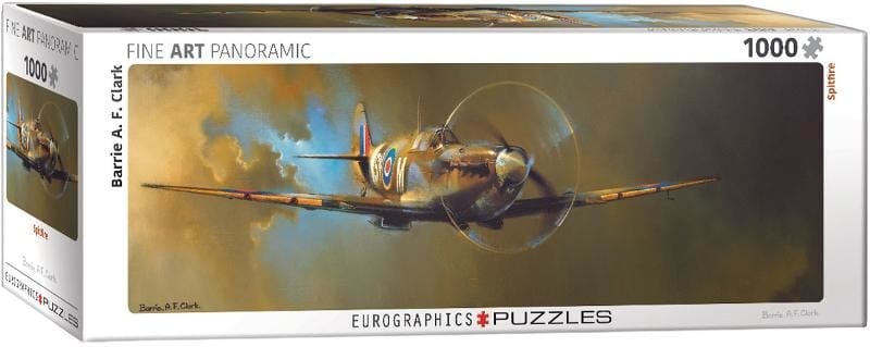 Пазл Eurographics Боевой самолет Спитфайр, панорамный, 1000 элементов, 99x33 см