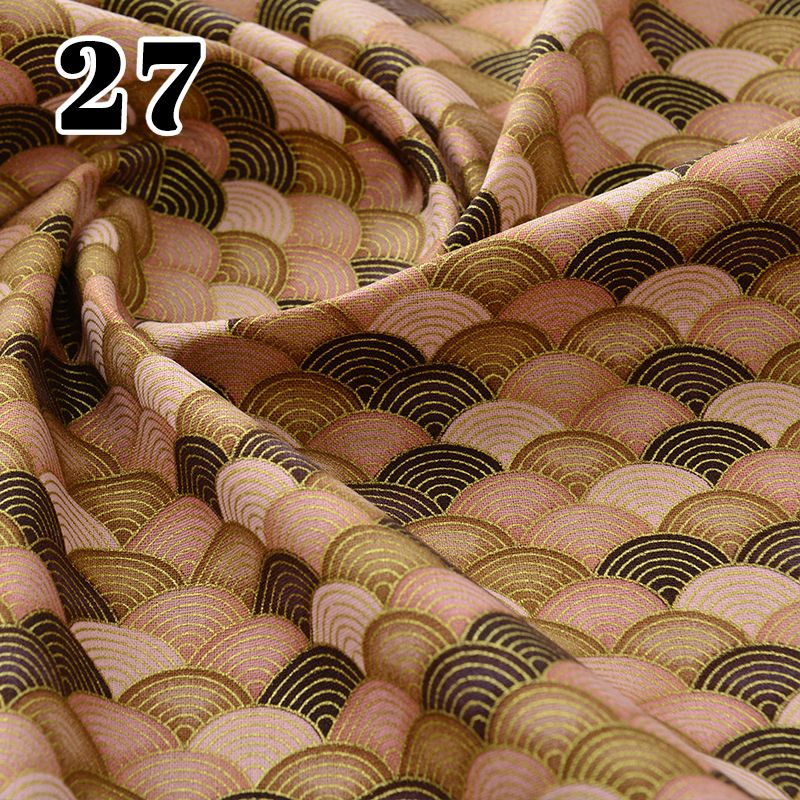 50 см x 140 см Хлопковая ткань с горячим тиснением подходит для изготовления головных уборов и повязок на волосы.