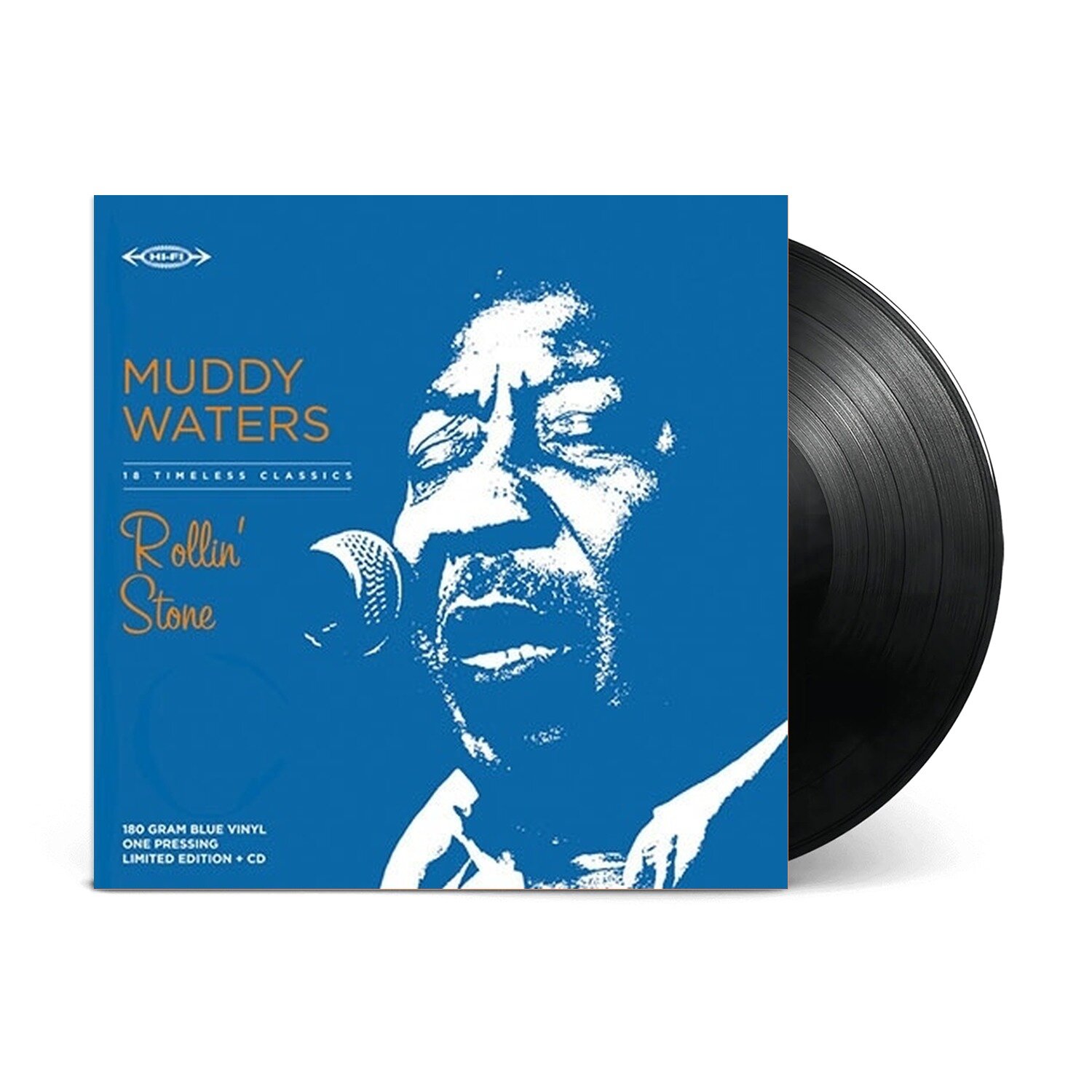 Виниловая пластинка Muddy Waters - Rollin' Stone, Vinyl, LP + CD, Blue, 180 Gram