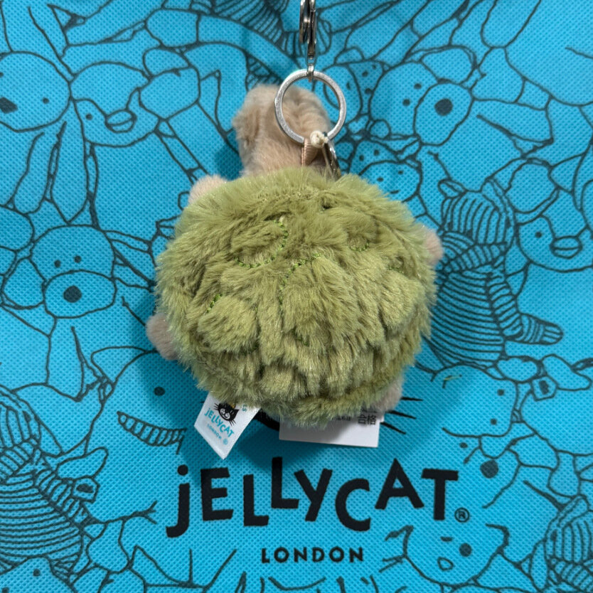Плюшевый брелок Jellycat Turtle для сумки, подвеска, игрушка, подарок без пылевого мешка - 1 шт