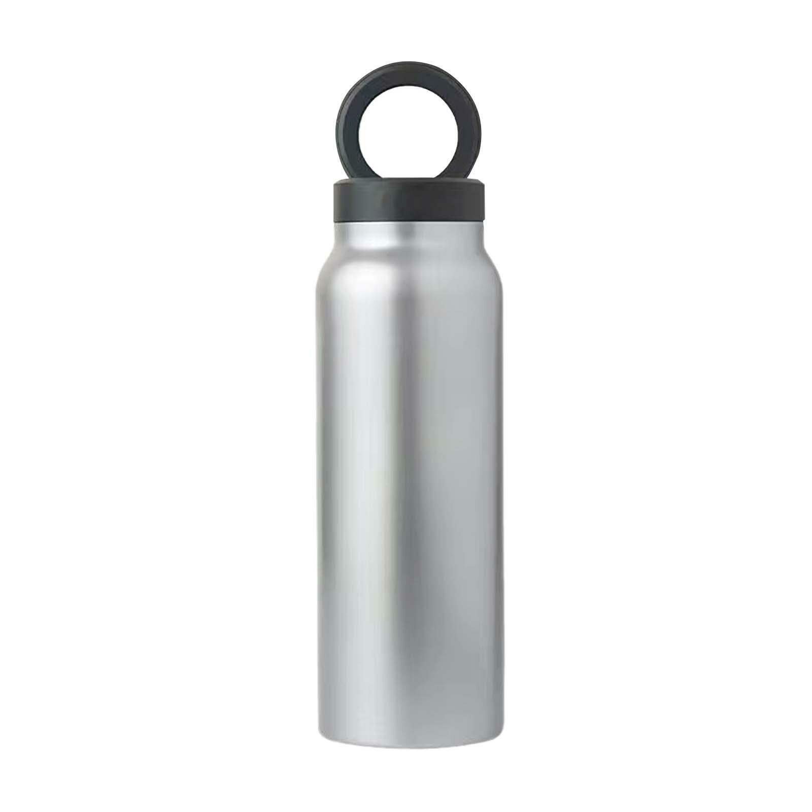 Stainless Steel Vacuum Insulated Water Bottle with Phone Mount for Household Silver