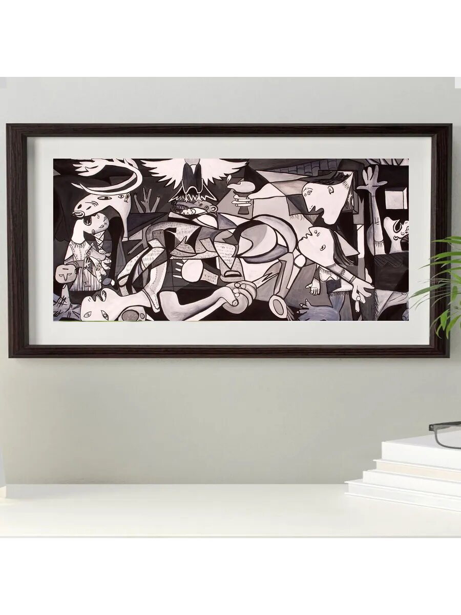 Репродукция картины Герника Пабло Пикассо, 60 x 25 см