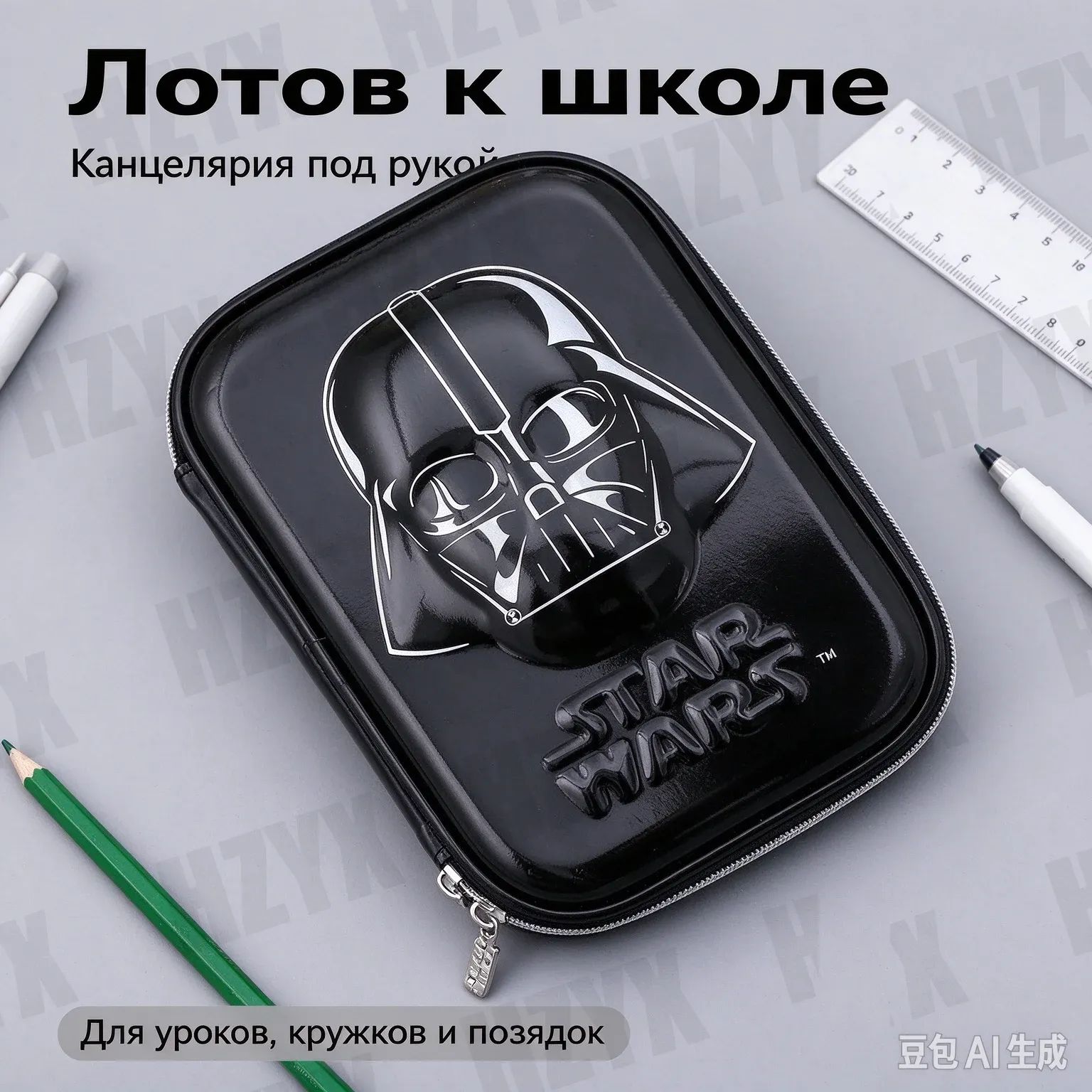 Пенал школьный 3D Star Wars (Звездные войны)