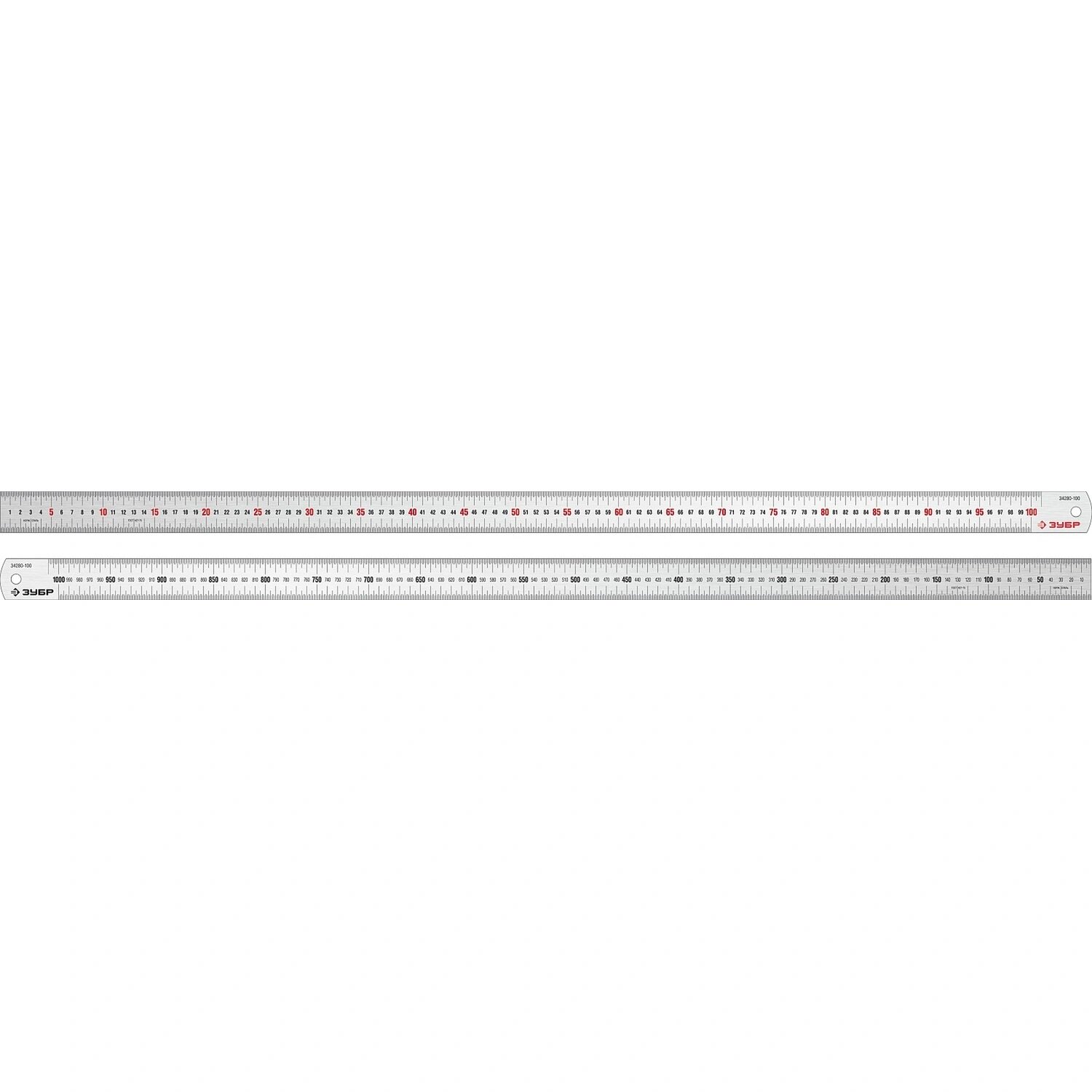 Зубр Линейка измерительная Зубр Про-100 1000 мм стальная (34280-100)