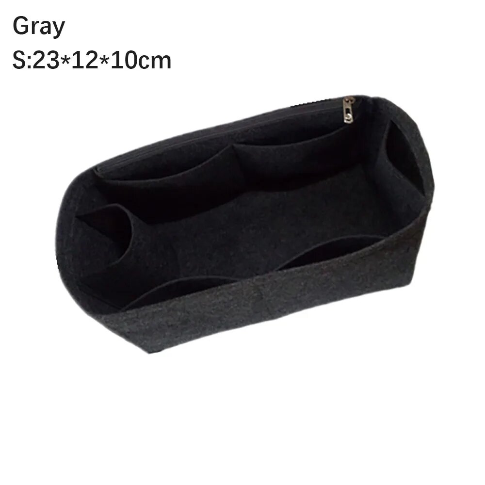Фетровая сумка-вставка для Birkin 25/30/35 Gray-S-23-12-10cm